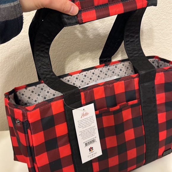 lug | Bags | Nwt Lug Mini Rover Tote Buffalo Check Red Small | Poshmark